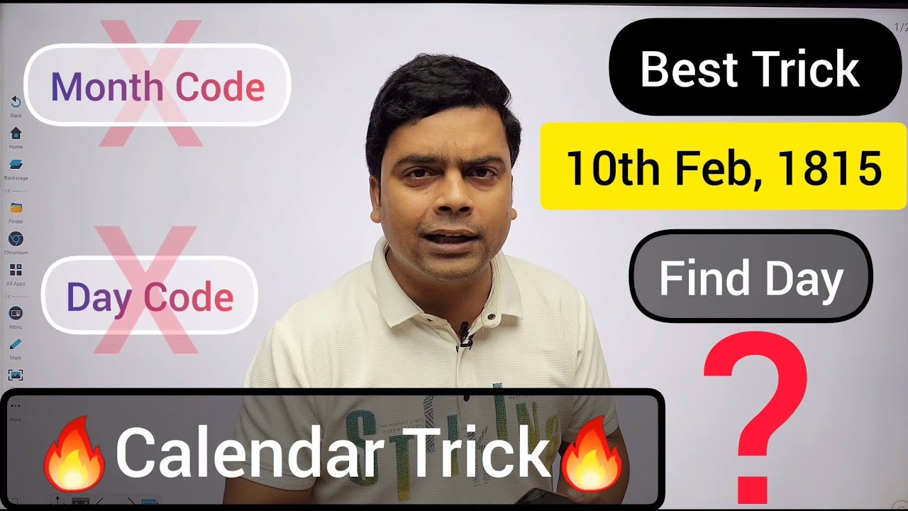 Calendar Trick Without Code - YouTube