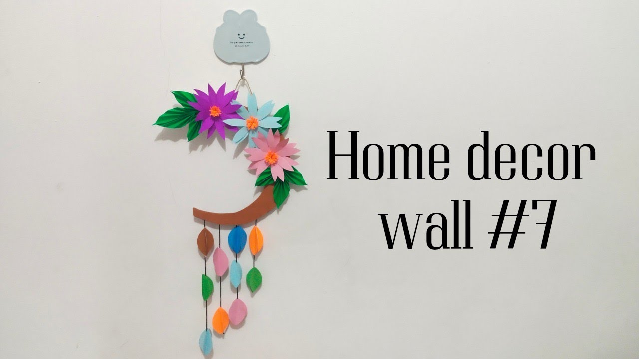How to make simple home decor wall #7 " Hiasan dinding simpel" Origami ...