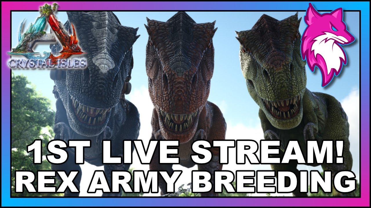 BREEDING REXES FOR MUTATIONS AND BOSS FIGHTING ARMY ON ARK CRYSTAL ...