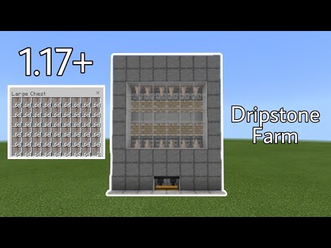 EASY 1.17+ Automatic Dripstone Farm for Minecraft Bedrock (MCPE/Xbox ...