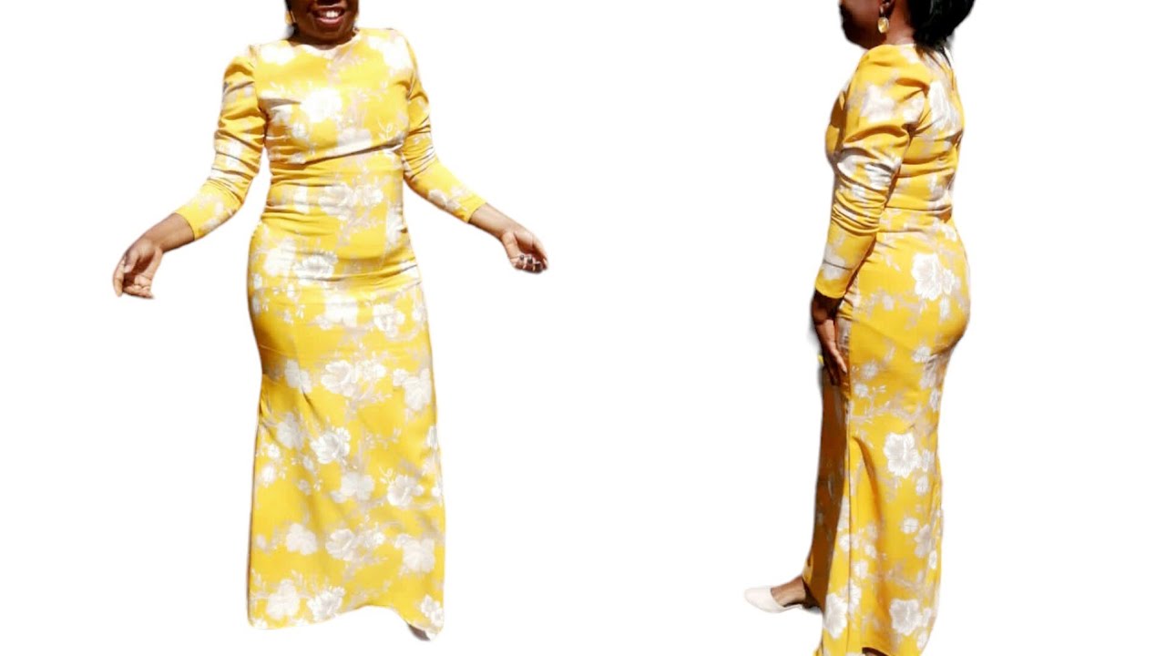 diy fishtail tail dress. the simplest method - YouTube