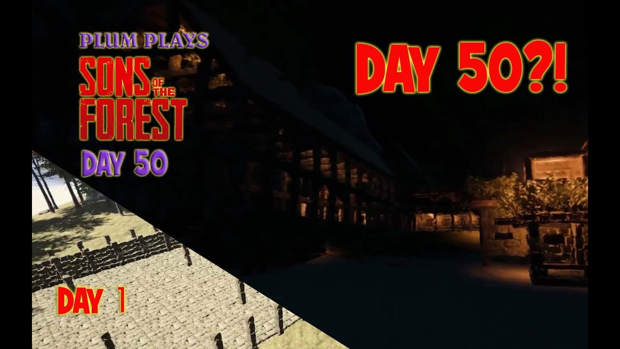 Sons of the Forest EPIC BUILD Chateau Series DAY 50!! Over 100 Hours to ...