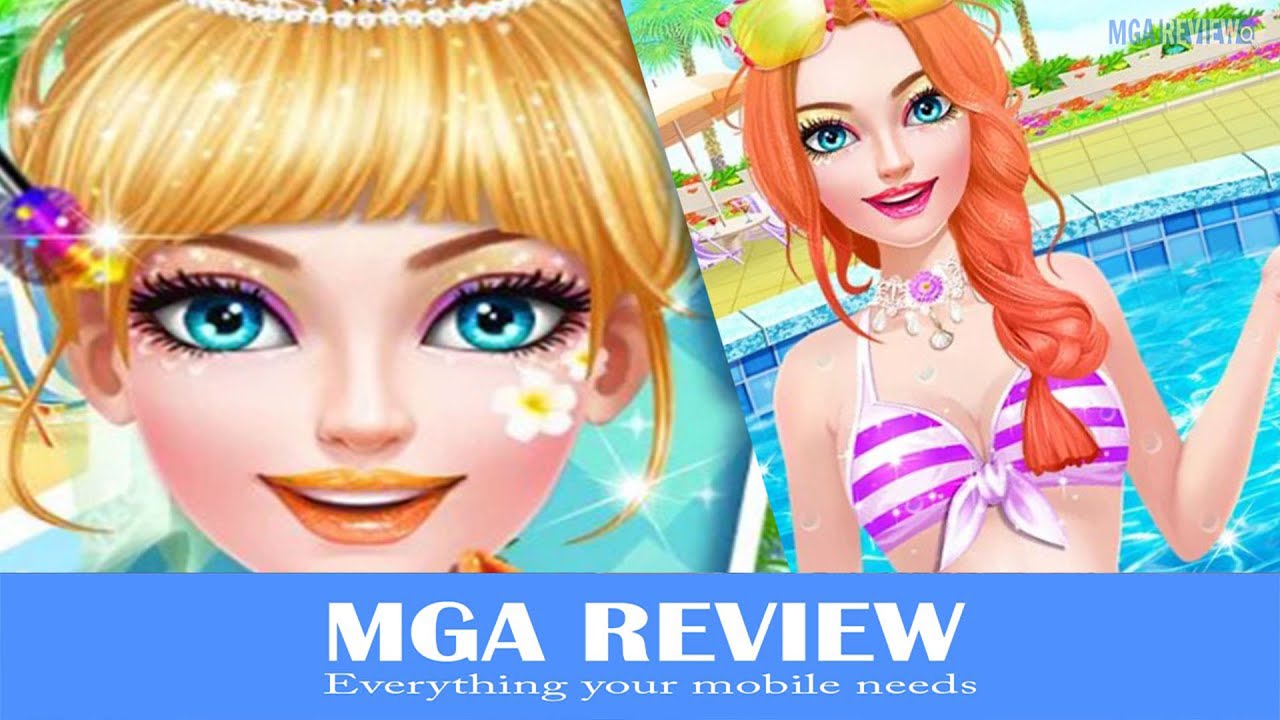 Jogo para crianças - Pool Party - Girls Makeover GamePlay - Makeup game ...