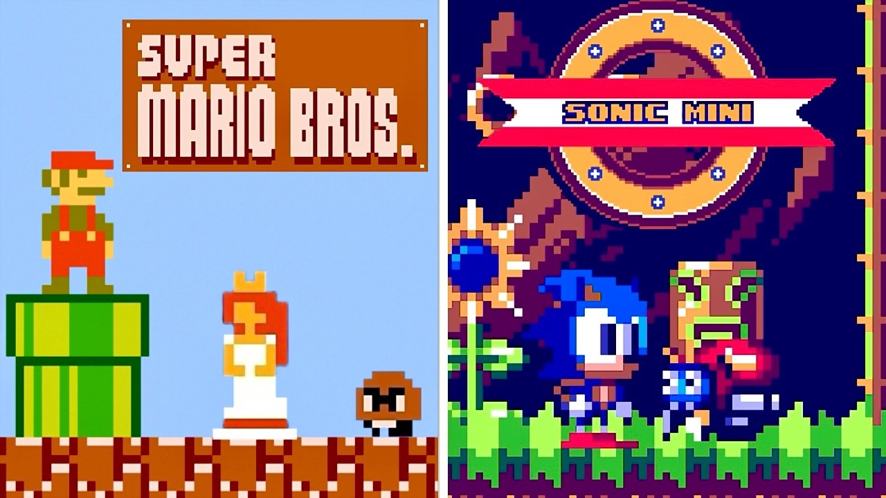 Mario Mini Vs. Sonic Mini Versions Comparison - Which is Better? - YouTube