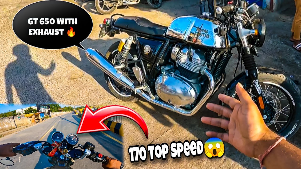 Royal Enfield GT 650 🔥 | Speed Test | 😱 @Gareebrider #gt650 # ...
