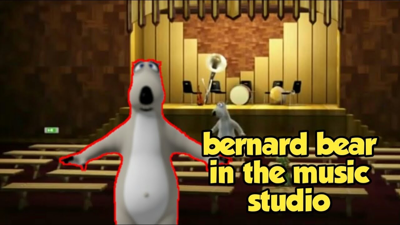 bernard bear in the music studio - YouTube