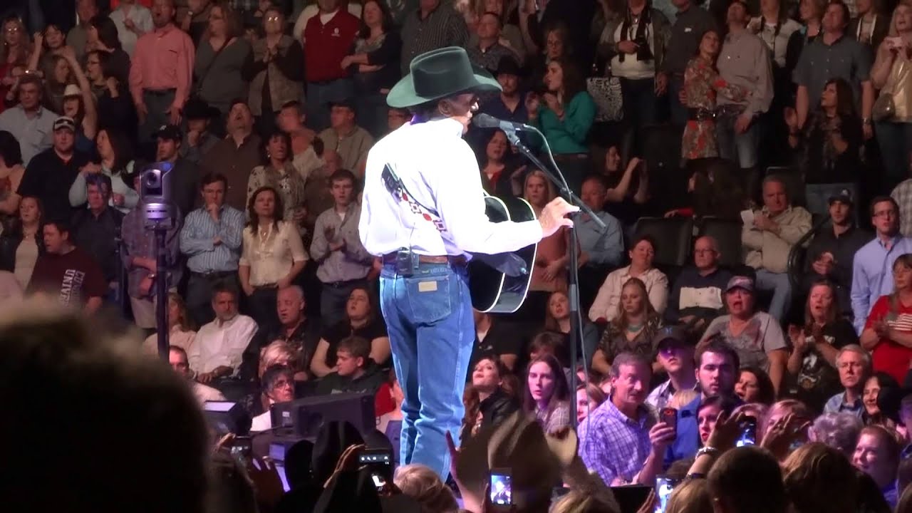 George Strait performing live in OKC for his Cowboy Rides Away Tour ...