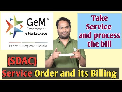 How to create service order on gem portal? Gem service Service delivery acceptance certificate ...