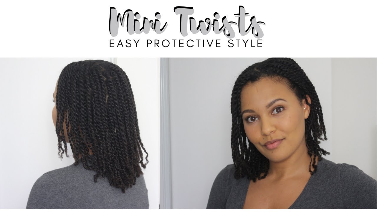 Mini Twist Tutorial - EASY Protective Style - YouTube