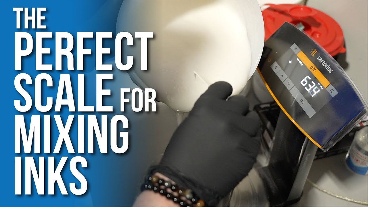 The Best Scale To Use For Ink Mixing | Sartorious Scale - YouTube