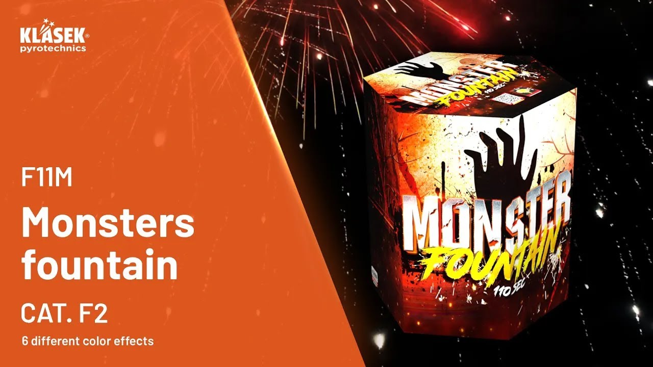 F11M Monsters fountain | Klasek pyrotechnics - YouTube