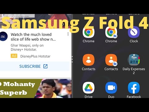How to Split Screen in Samsung Galaxy Z Fold 4 - Use Multiple Apps ...