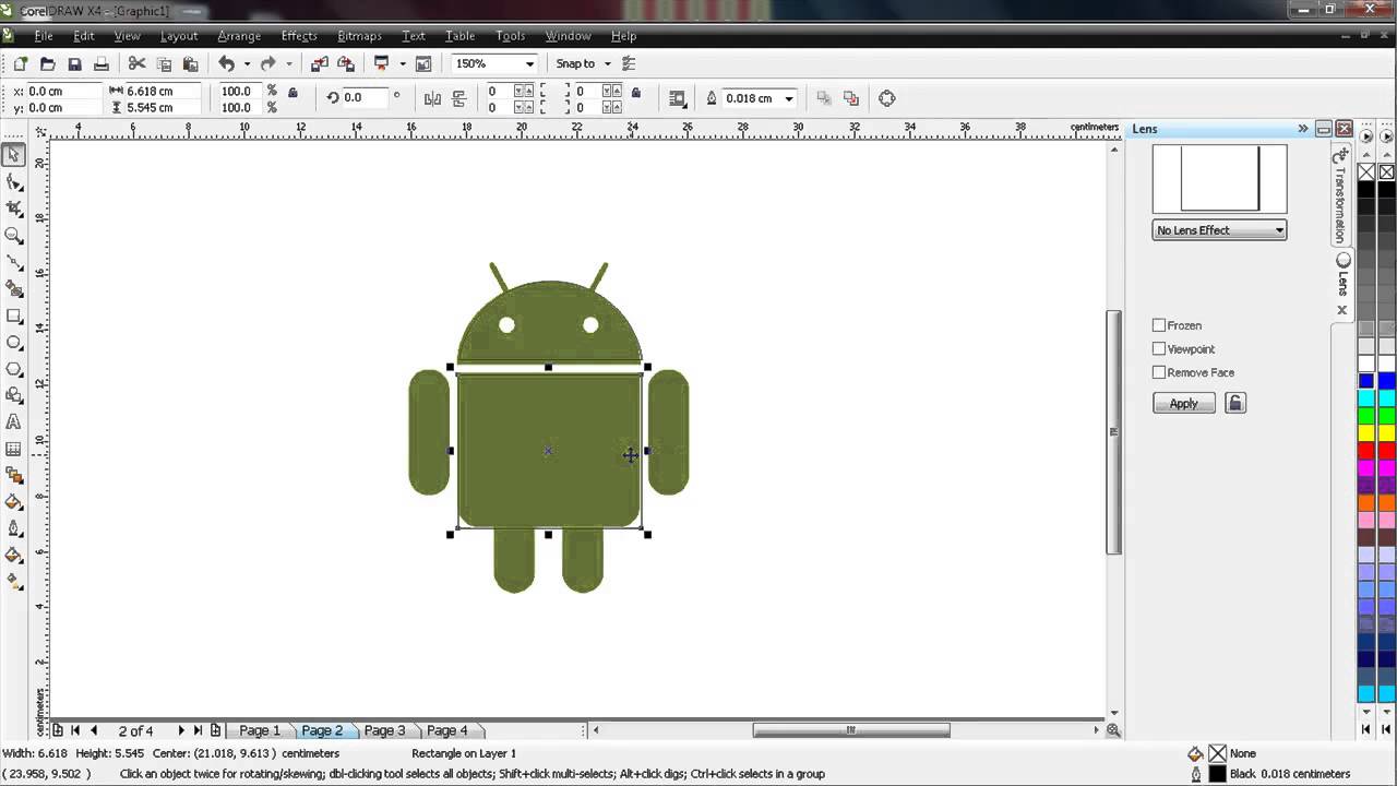Tutorial Corel Draw - Membuat Logo Android - YouTube