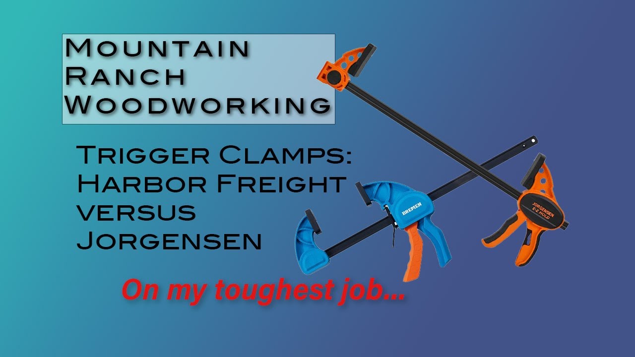 Harbor Freight Versus Jorgensen Trigger Clamps - YouTube