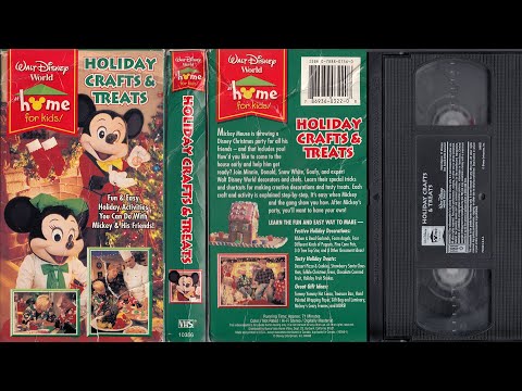 Walt Disney World at Home - Holiday Crafts & Treats (1996) VHS 60fps
