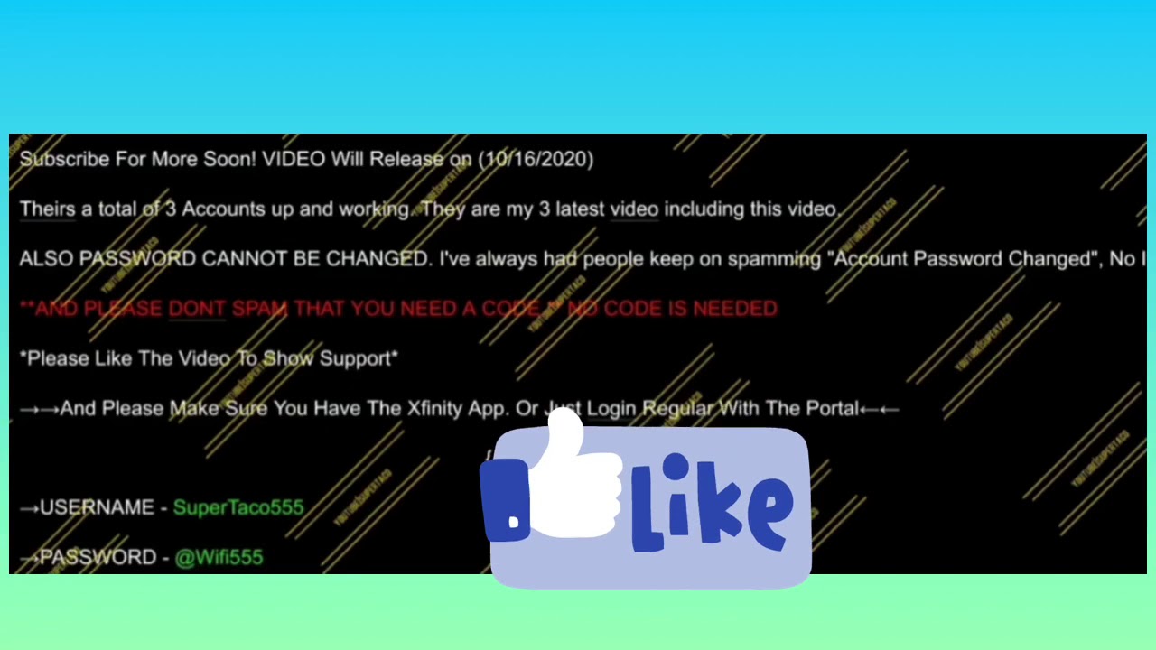 Free Xfinity account 💯 - YouTube