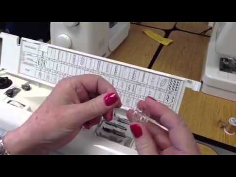 Winding a bobbin on a Janome School Mate By: Cathleen Johns - YouTube