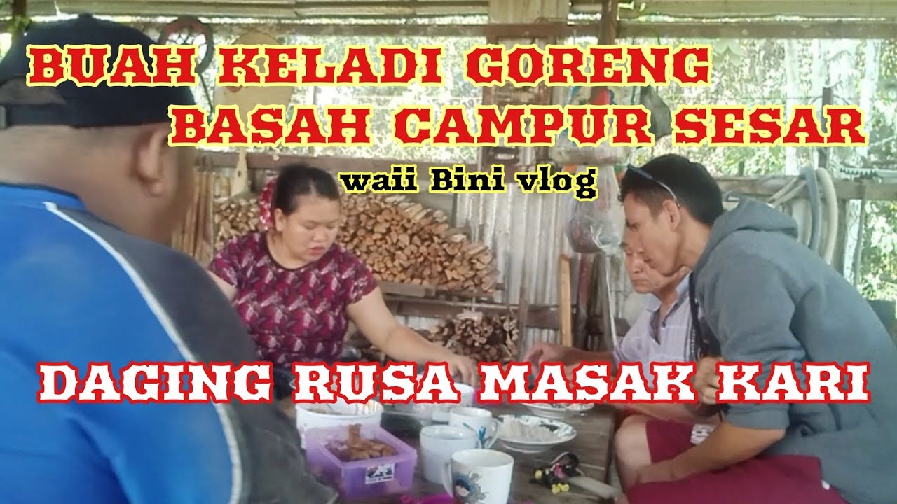 BUAH KELADI GORENG BASAH CAMPUR UDANG SESAR@larrylaingchannel - YouTube