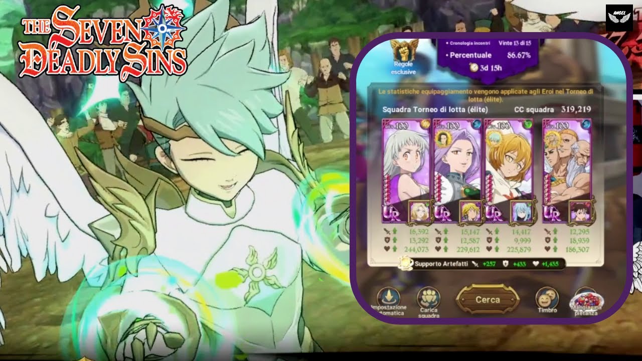 PECCATI : SHOWCASE TEAM ARK CON SARIEL SKINNATO ! #7ds #ark # ...