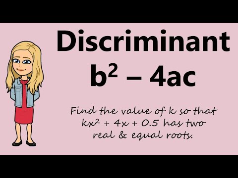 Quadratic with two real & equal roots - YouTube