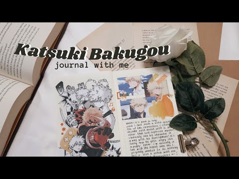 Anime journal with me ー ft. Bakugo Katsuki | BNHA - YouTube