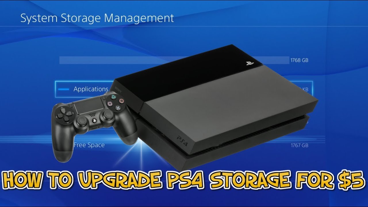 HOW TO UPGRADE PS4 STORAGE YouTube HOW TO UPGRADE PS4 STORAGE YouTube