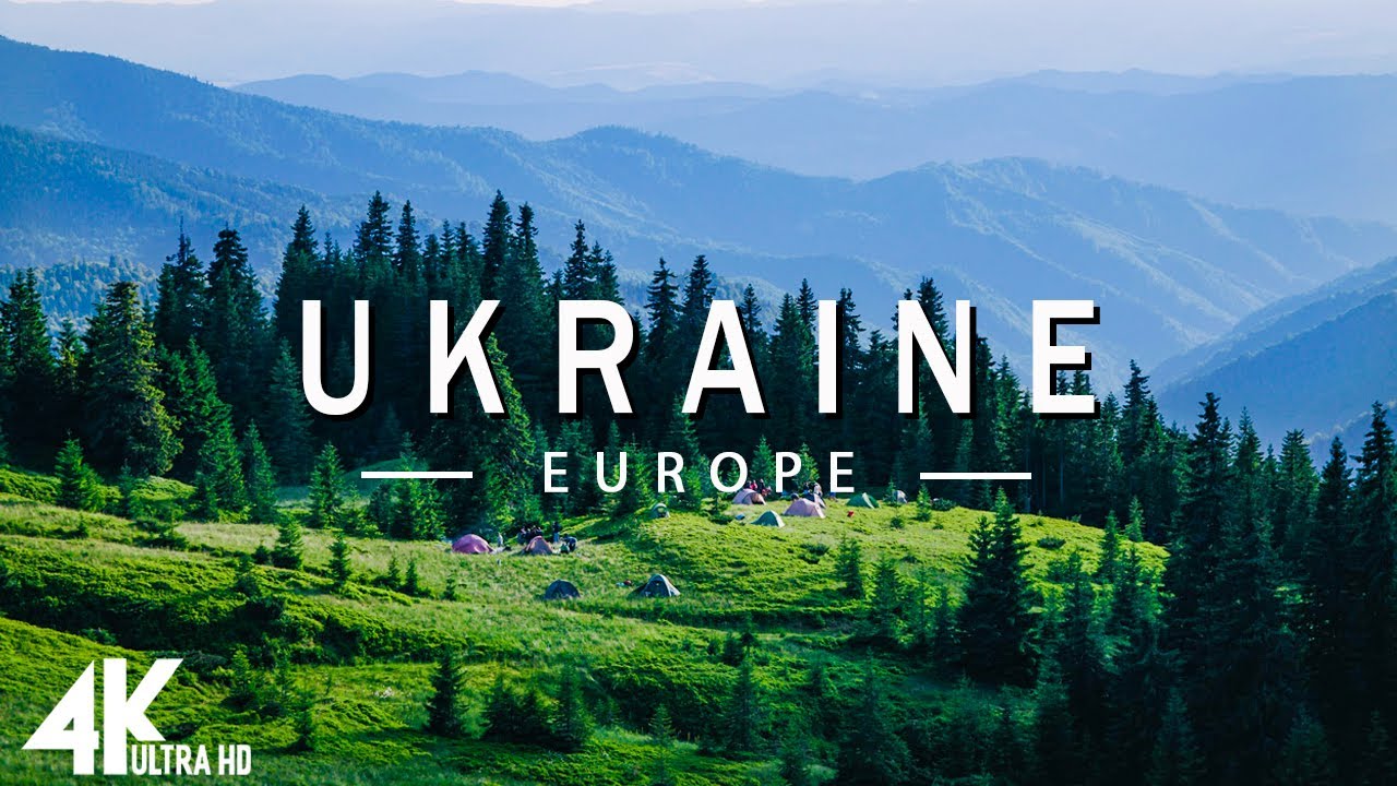 FLYING OVER UKRAINE (4K UHD) - Relaxing Music Along With Beautiful ...