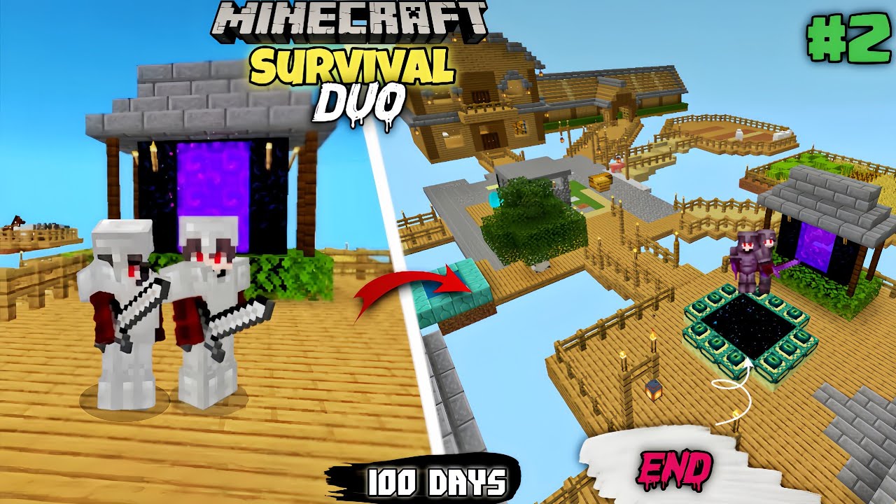 We Survived 𝟭𝟬𝟬 𝗗𝗮𝘆𝘀 On 𝗢𝗡𝗘 𝗕𝗟𝗢𝗖𝗞 in Minecraft 𝗦𝗨𝗥𝗩𝗜𝗩𝗔𝗟!【#2】 - YouTube