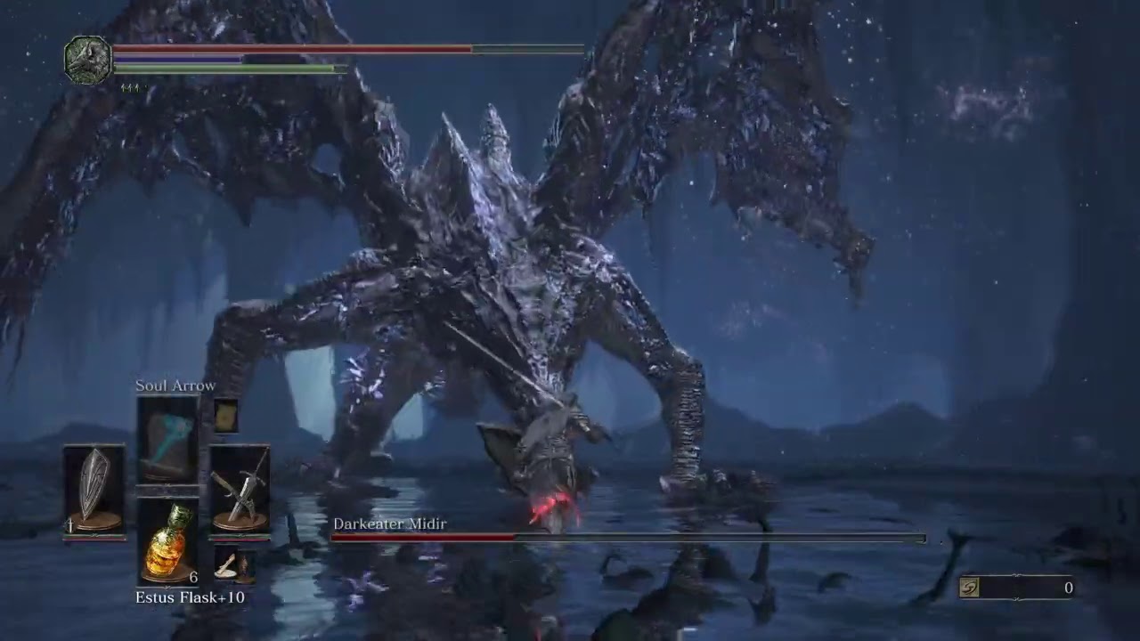 DARK SOULS™ III Dark Eater Midir Boss Fight - YouTube