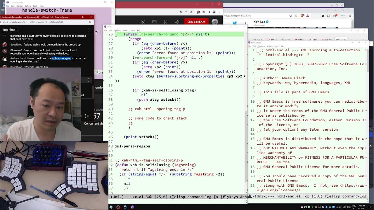 Xah Talk Show 2023 06 25 Emacs Lisp Write Htmlxml Validator Youtube