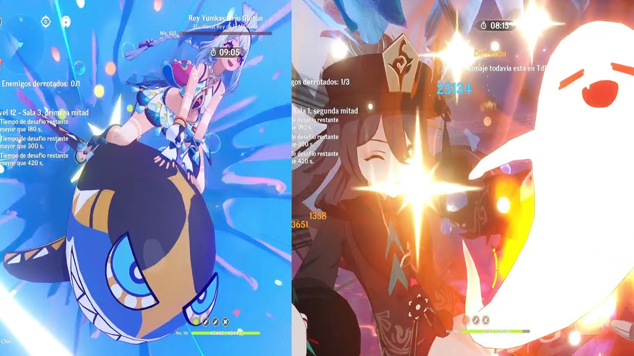 Genshin Impact - Mualani + Huo Tao - Abismo12 - versión 5.0 - YouTube