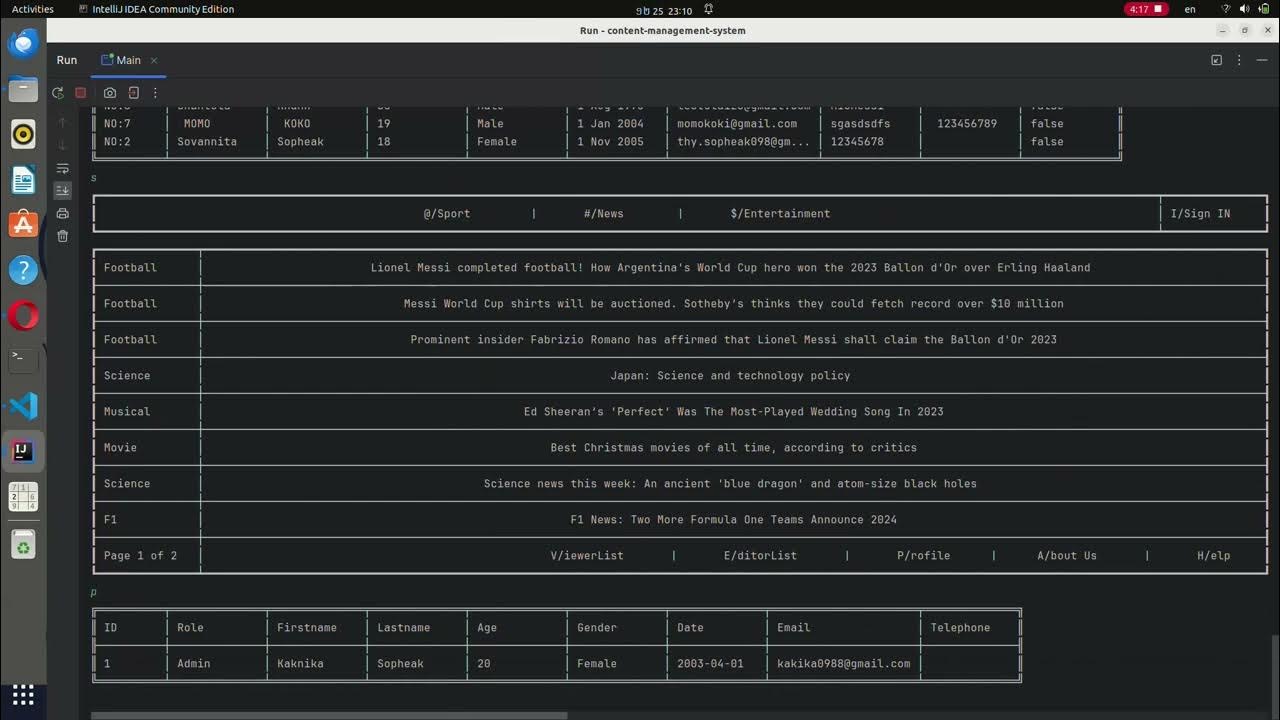 Java Project ( Content management system ) Video Demo - YouTube