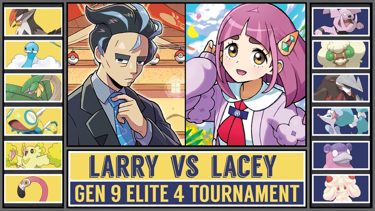 LARRY vs LACEY | Generation 9 Elite 4 Pokémon Tournament [Battle #3 ...