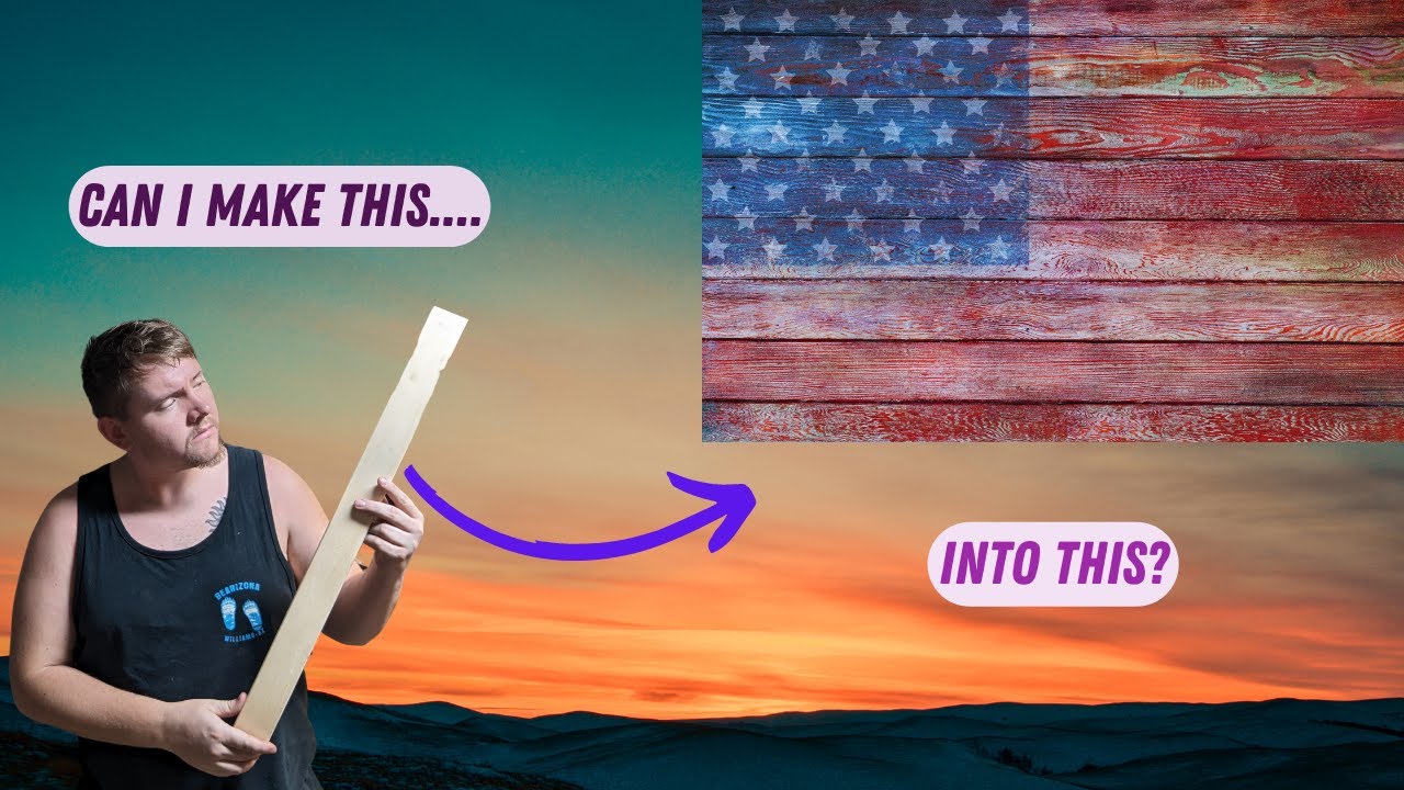 Let's transform wooden slats into an American Flag. - YouTube