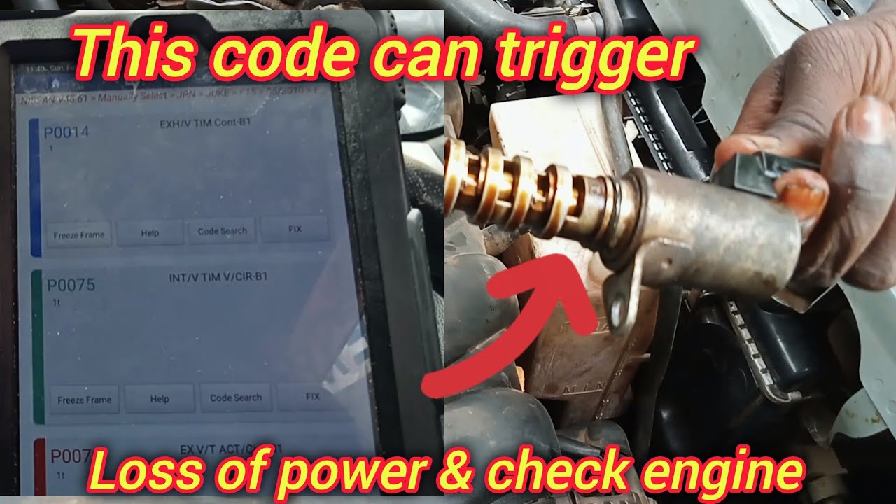 How to fix code P0014,P0075 Exhaust and inlet valve Timing causes loss ...