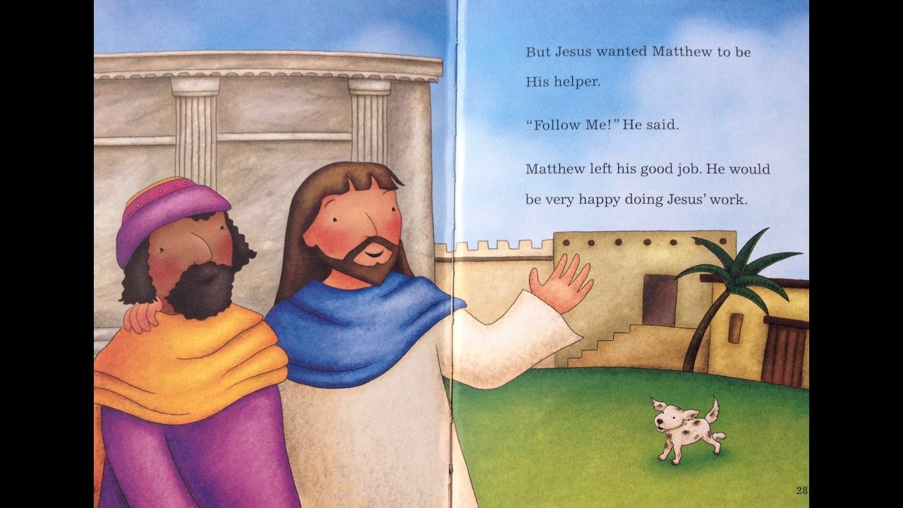 Children's Bible Story -Jesus Calls Matthew, Toddlers #68 -2 Fish Talks ...