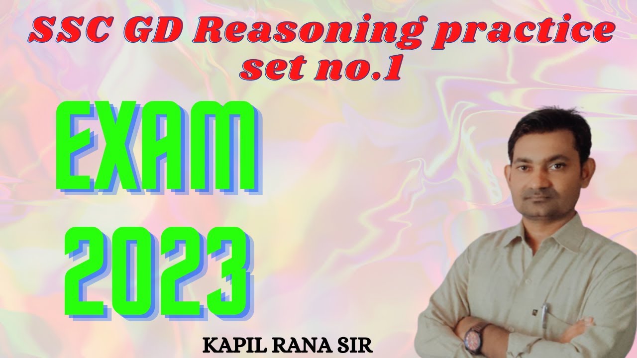 SSC GD 2023 | SSC GD Reasoning Practice set#1 |Reasoning For SSC GD ...