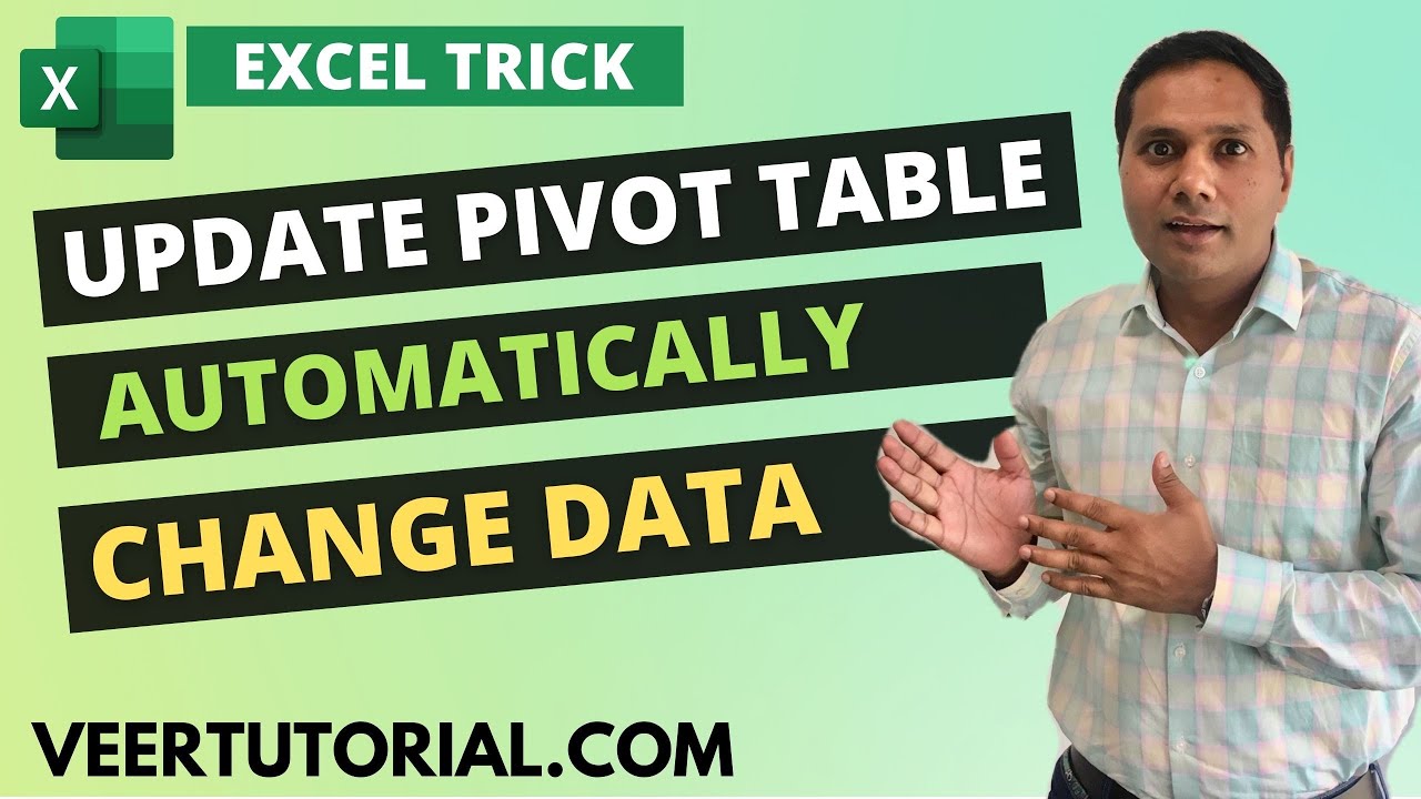 Pivot Table Update Automatically Whenever Change Data Source YouTube Pivot Table Update Automatically Whenever Change Data Source YouTube