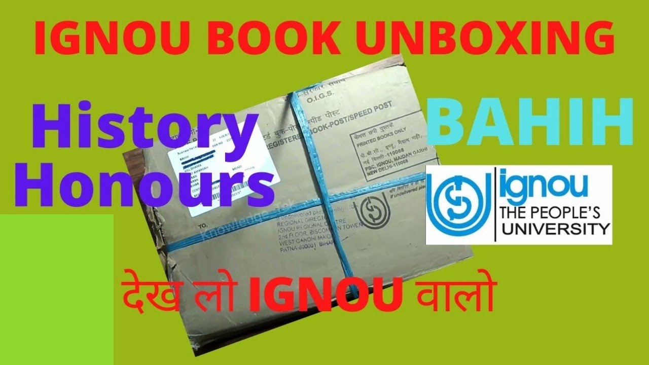 IGNOU_BOOK_UNBOXING | HISTORY HONOURS BOOK UNBOXING IGNOU | #KNOWLEDGE ...
