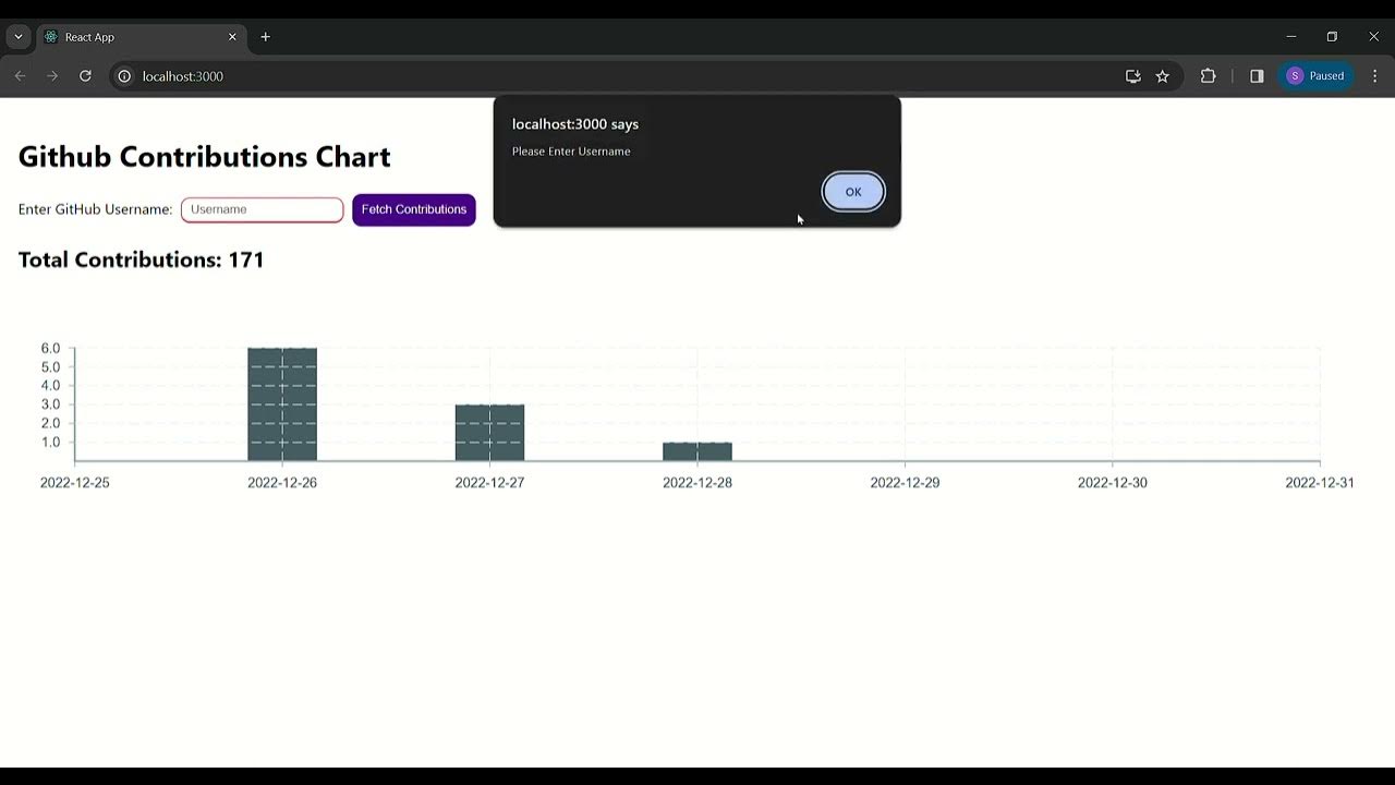 Github Contribution Fetcher using React js and Node js - YouTube