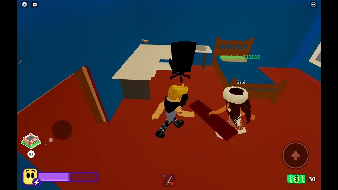 Playing roblox break in - YouTube