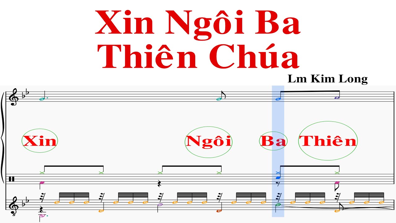 Nhạc thánh ca - Xin Ngôi Ba Thiên Chúa - Lm Kim Long - YouTube