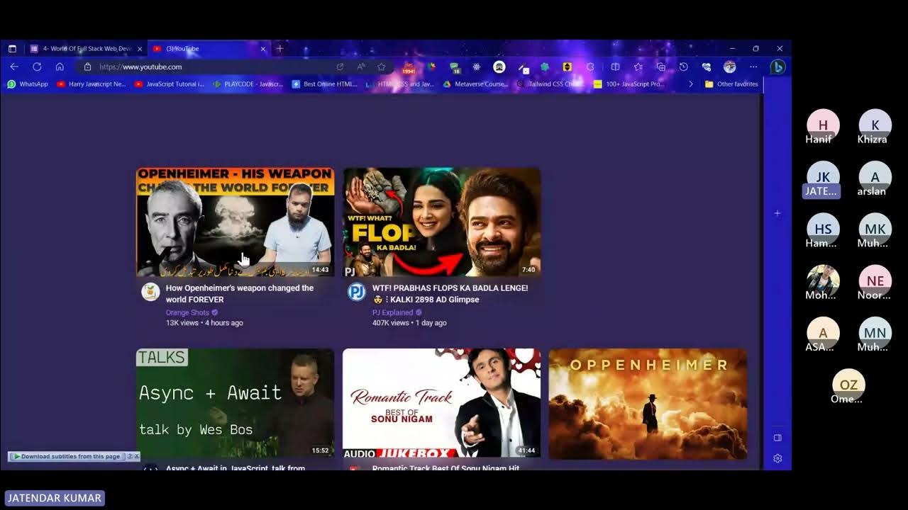 4-World Of Full Stack Web Development - Full Stack Web Dev Batch 1 - YouTube