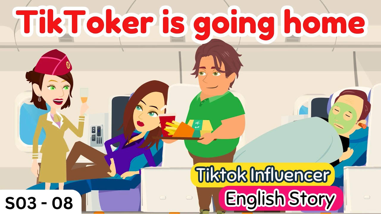 TikTok Influencer S03 EP08 | Animated short film funny in English | Learn English with Kevin ...