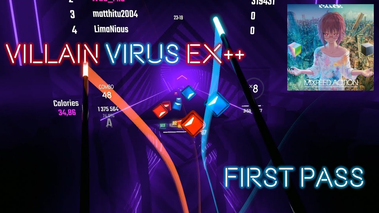 Villain Virus EX++ first pass, second try - YouTube