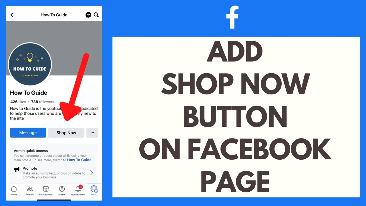 How to Add Shop Now Button on Facebook Page (Quick & Easy!) - YouTube