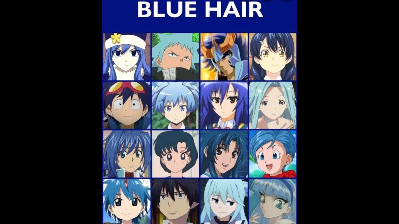 Top 10 Blue Haired Anime Characters - YouTube