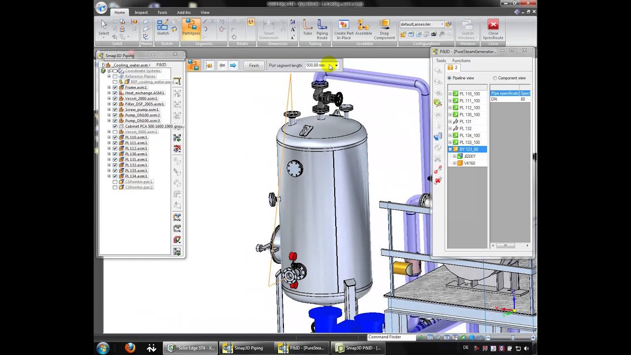 Overview Plant Design process chain for Solid Edge - YouTube