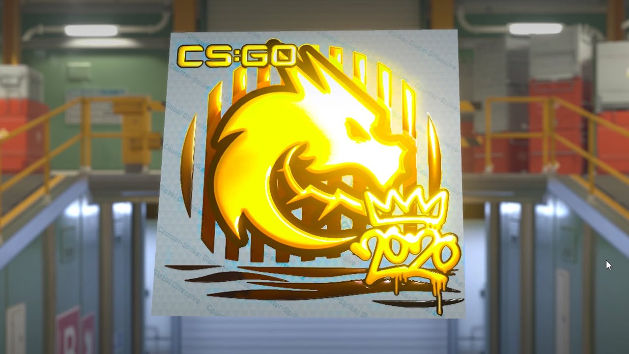 CS2 Updated SPIRIT Gold RMR Sticker - YouTube