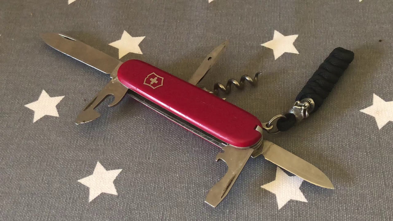 Victorinox camper, sak, Swiss army knife (a must) - YouTube
